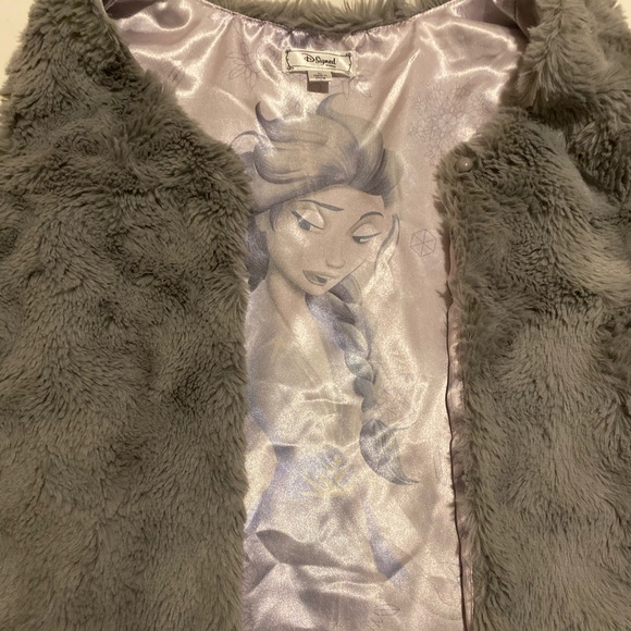 Disney | Jackets & Coats | Disney Dsigned Elsa Faux Fur Vest | Poshmark